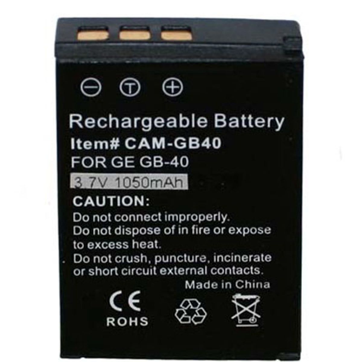 Power2000 GB-40 Replacement 3.7V 1050mAh Replacement Rechargeable ...
