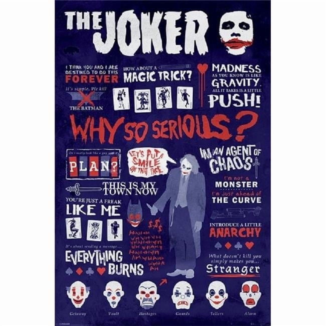 GB Eye Batman Joker Quotegrahic Poster Print - 24 x 36 - Walmart.com