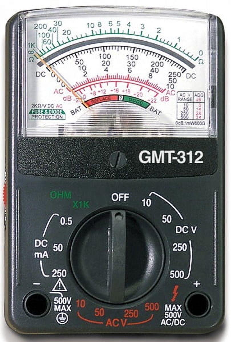 GB GMT-312 Multimeter, Analog Display, Functions: AC Voltage ...