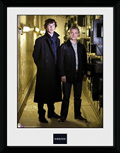 GB eye Sherlock, & Watson Portrait, Framed Photograph (16x12), Wood ...
