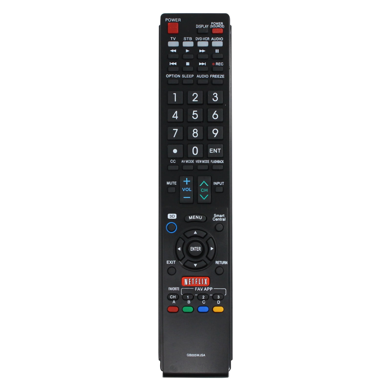 GB005WJSA Remote Control Replacement - Compatible with Sharp LC60LE857U ...
