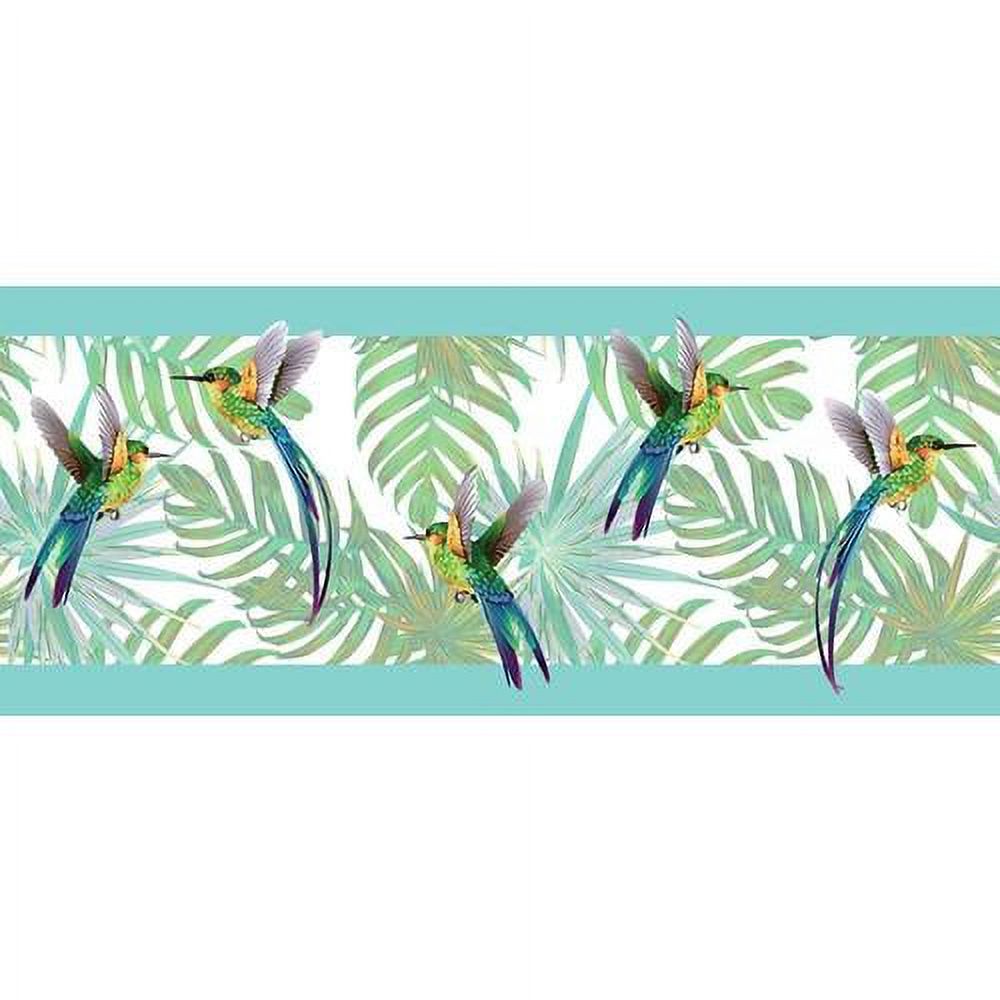 GB20011 Hummingbirds And Tropical Plants Peel And Stick Wallpaper ...