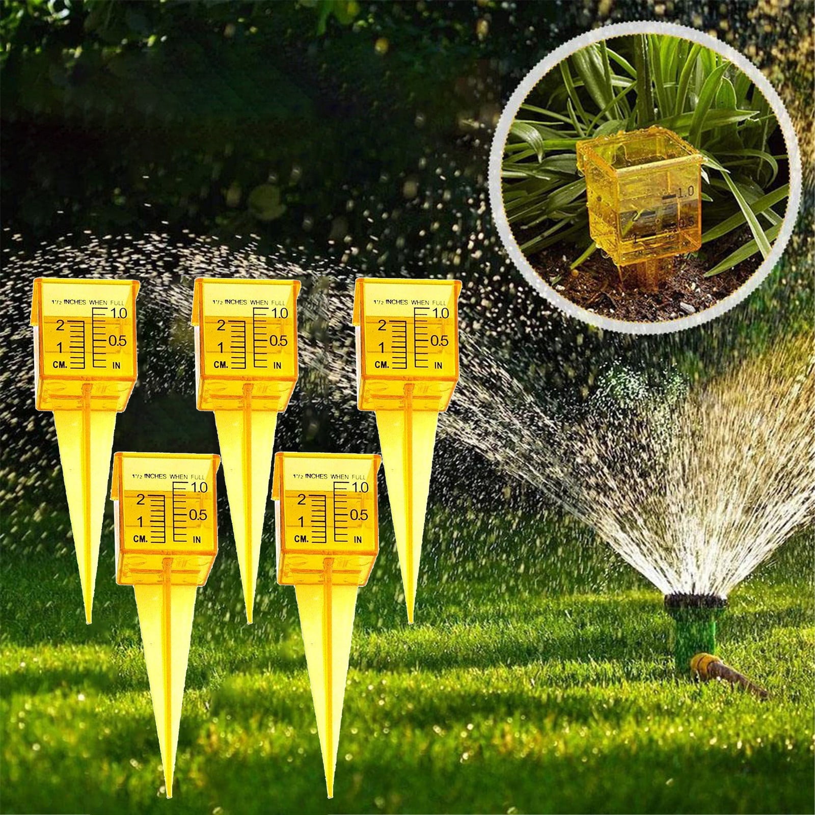 GBAYXJ 10 Pack Plastic Portable Rain Gauge Sprinkler Gauge Water Gauge ...