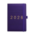 GBAYXJ 2026 One Page Per Day Daily Planner Hardcover Leather Cover To ...