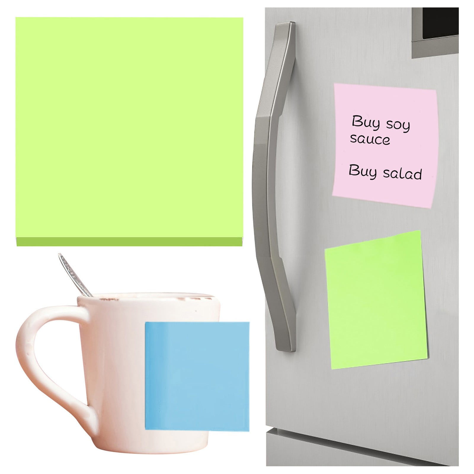 GBAYXJ 3*3 Feet Tearable And Super Sticky Notes, Bright Colors 100 ...