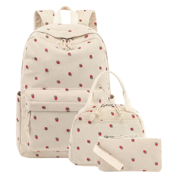 GBAYXJ 3 Piece Bow Backpack Set Cute Kawaii Aesthetic Daypack Bow ...