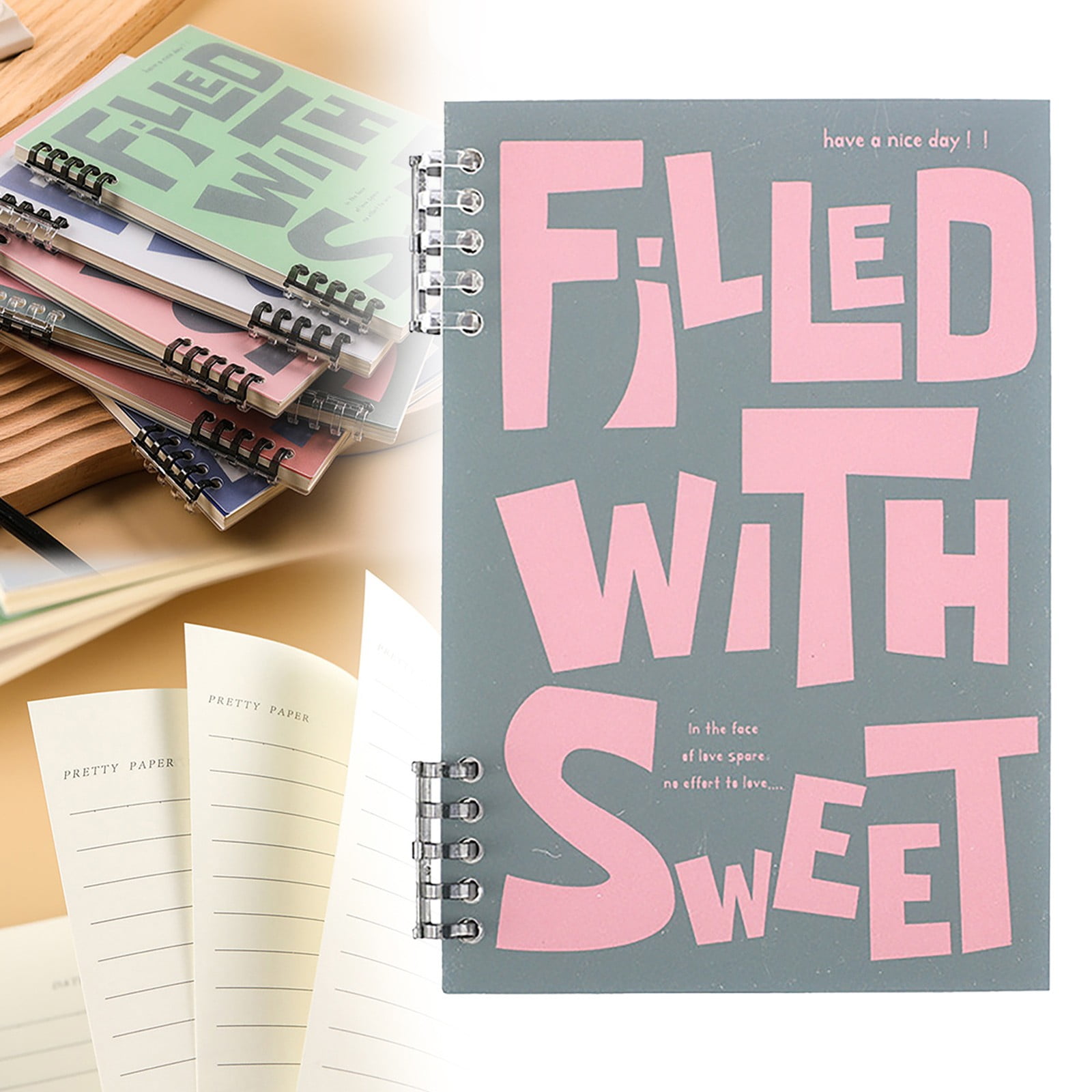 GBAYXJ American Style Comfort Grip Coil A5 5 Hole Detachable Ring ...