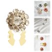 Crystal Rhinestone Button Covers, Flower Sleeve Decorative Buttons ...