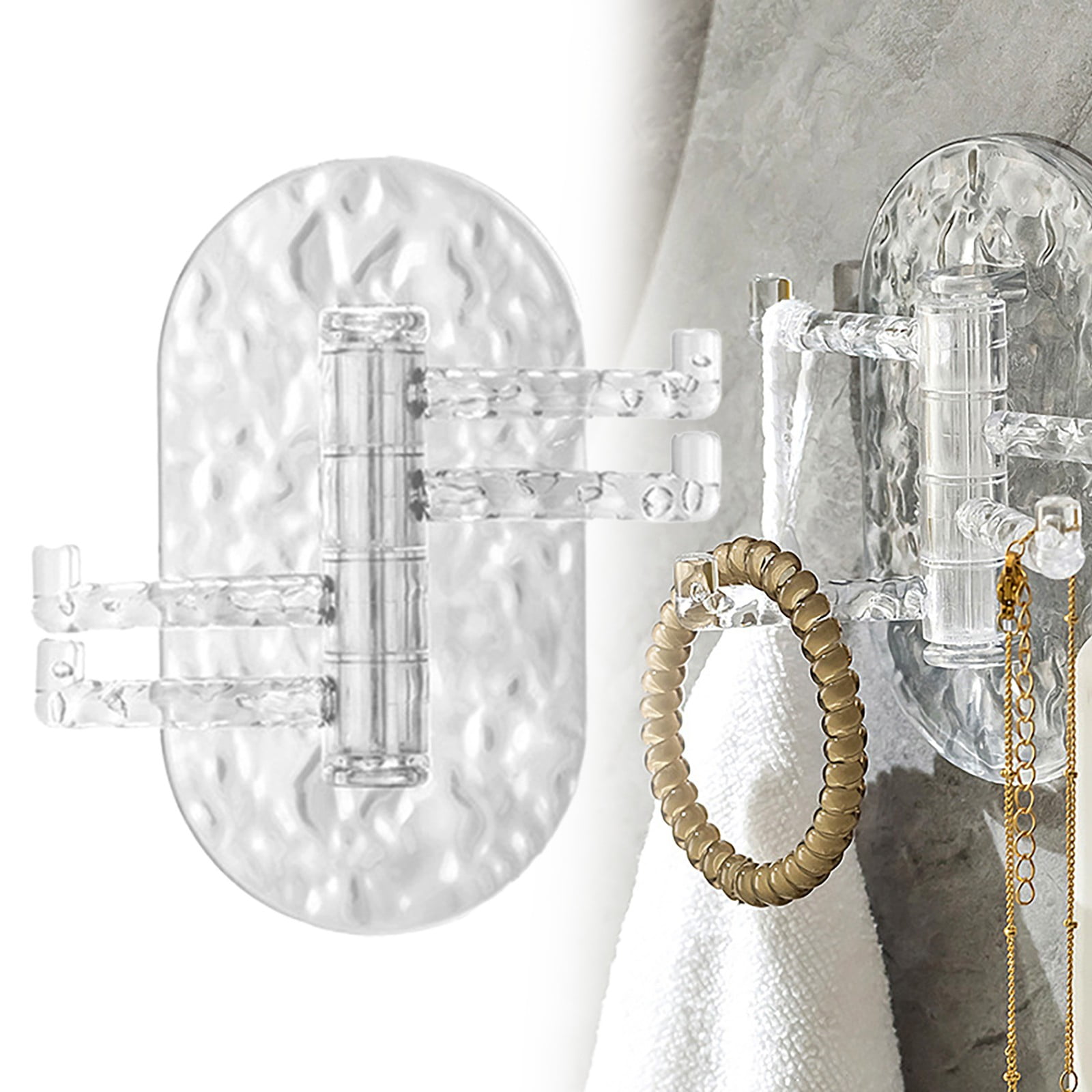 GBAYXJ Coat Hook Wall Mount Hanger Wall Storage Rack Rotatable Multifunctional Hook For Easy ...