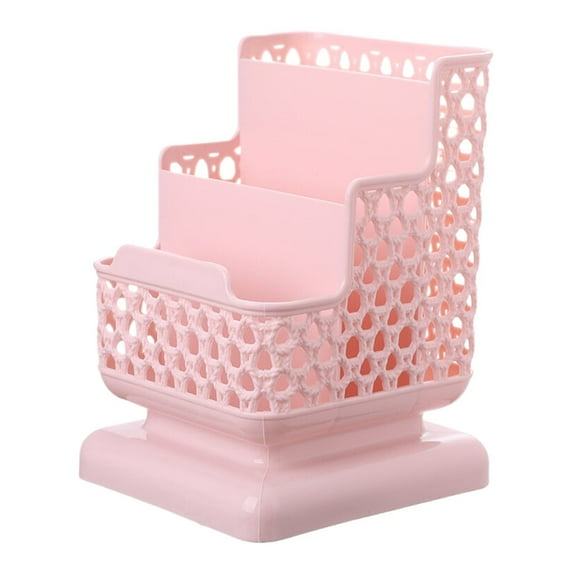 GBAYXJ Desk Pen Holder With Three Compartment Stationery Organizer Art ...