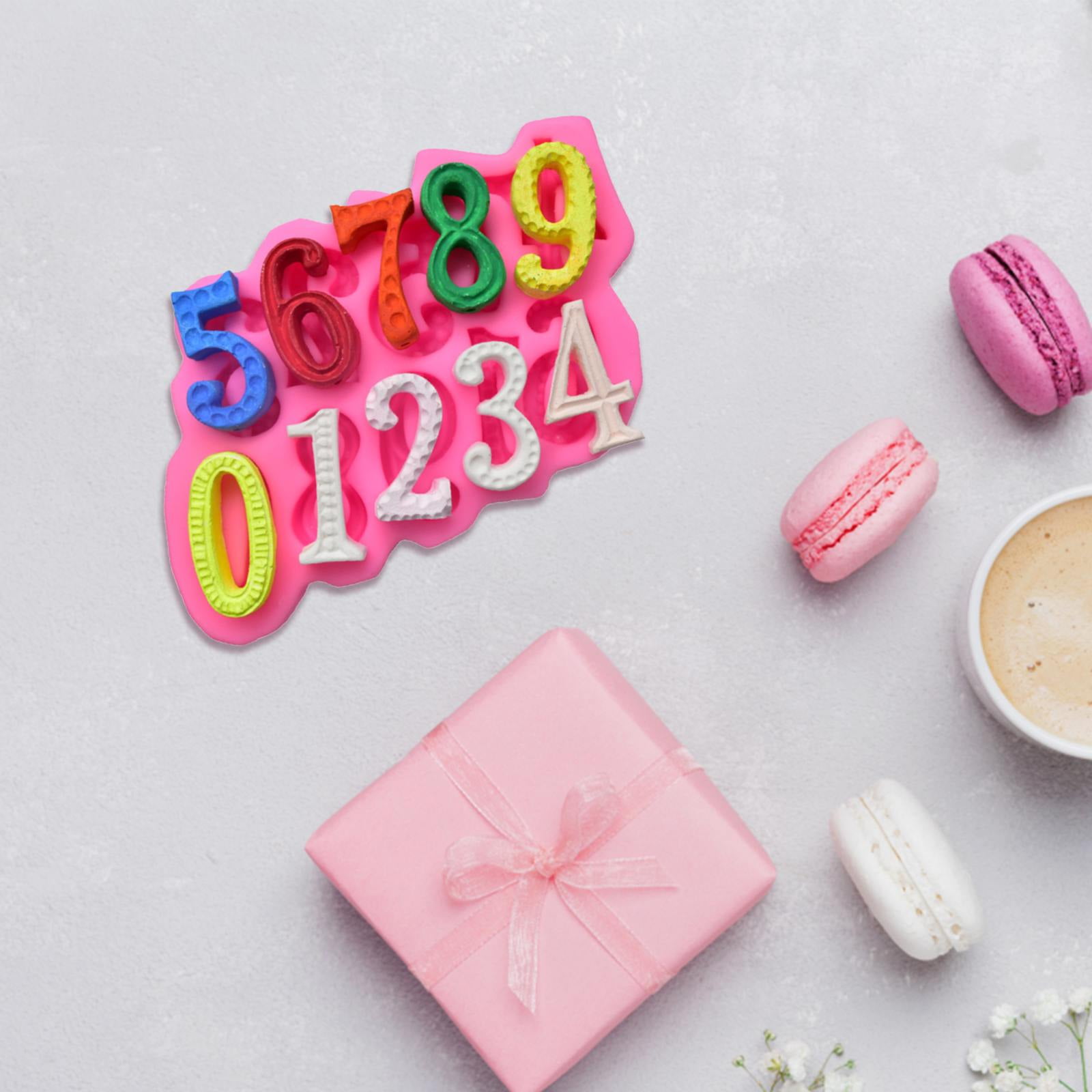 GBAYXJ Digital Lollipop Silicone Mould Digital Modeling Cake Insert ...