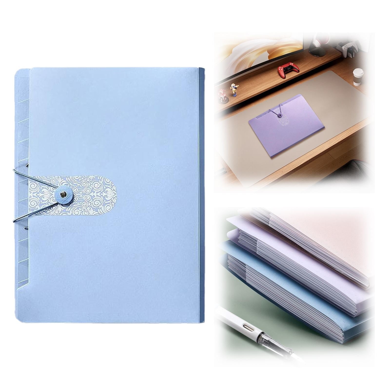 GBAYXJ Document Organizer 12Pocket Folder Folders With Pockets Paper ...