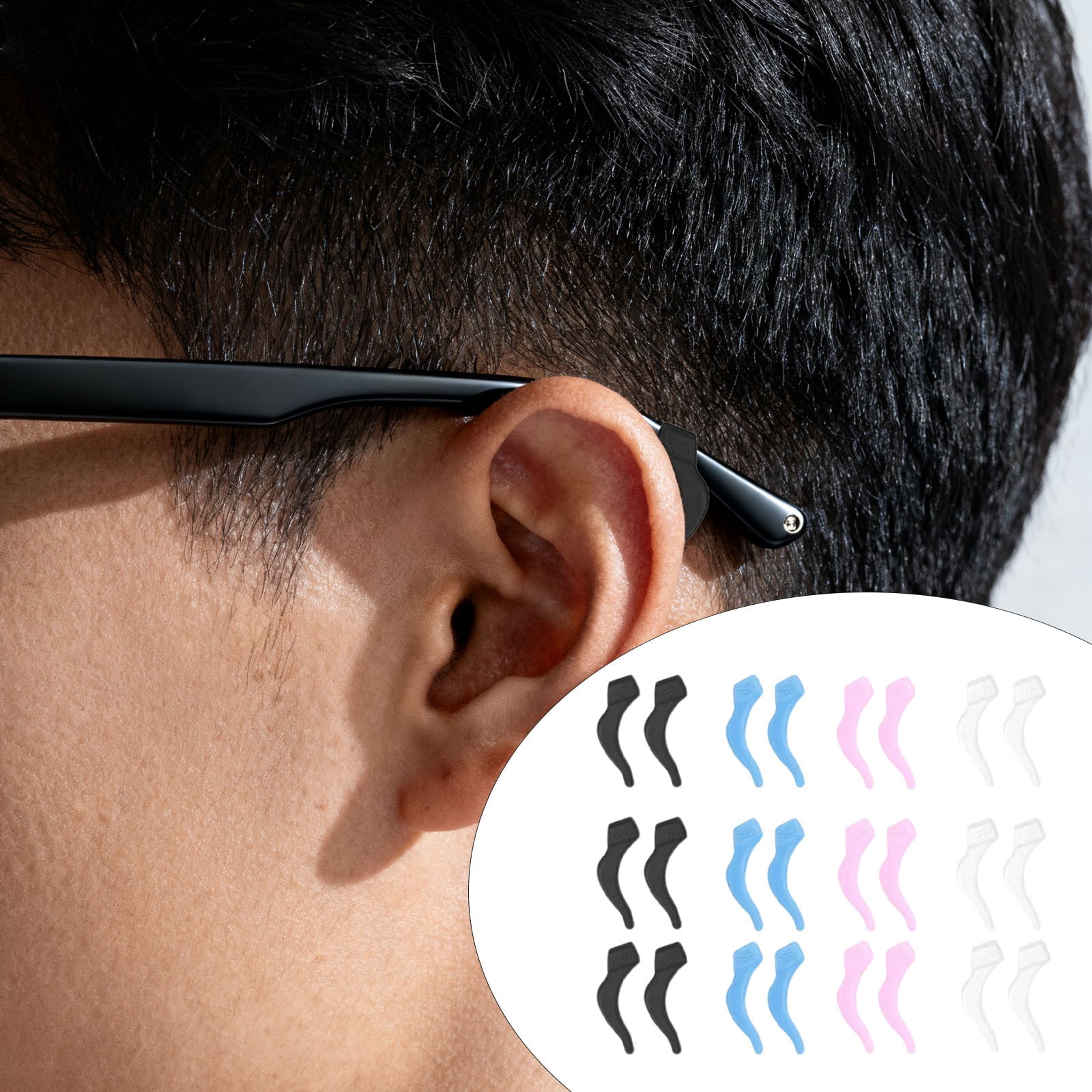GBAYXJ Ear Grips 12 Pairs Anti Holder Silicone Ear Hook Glasses Ear ...