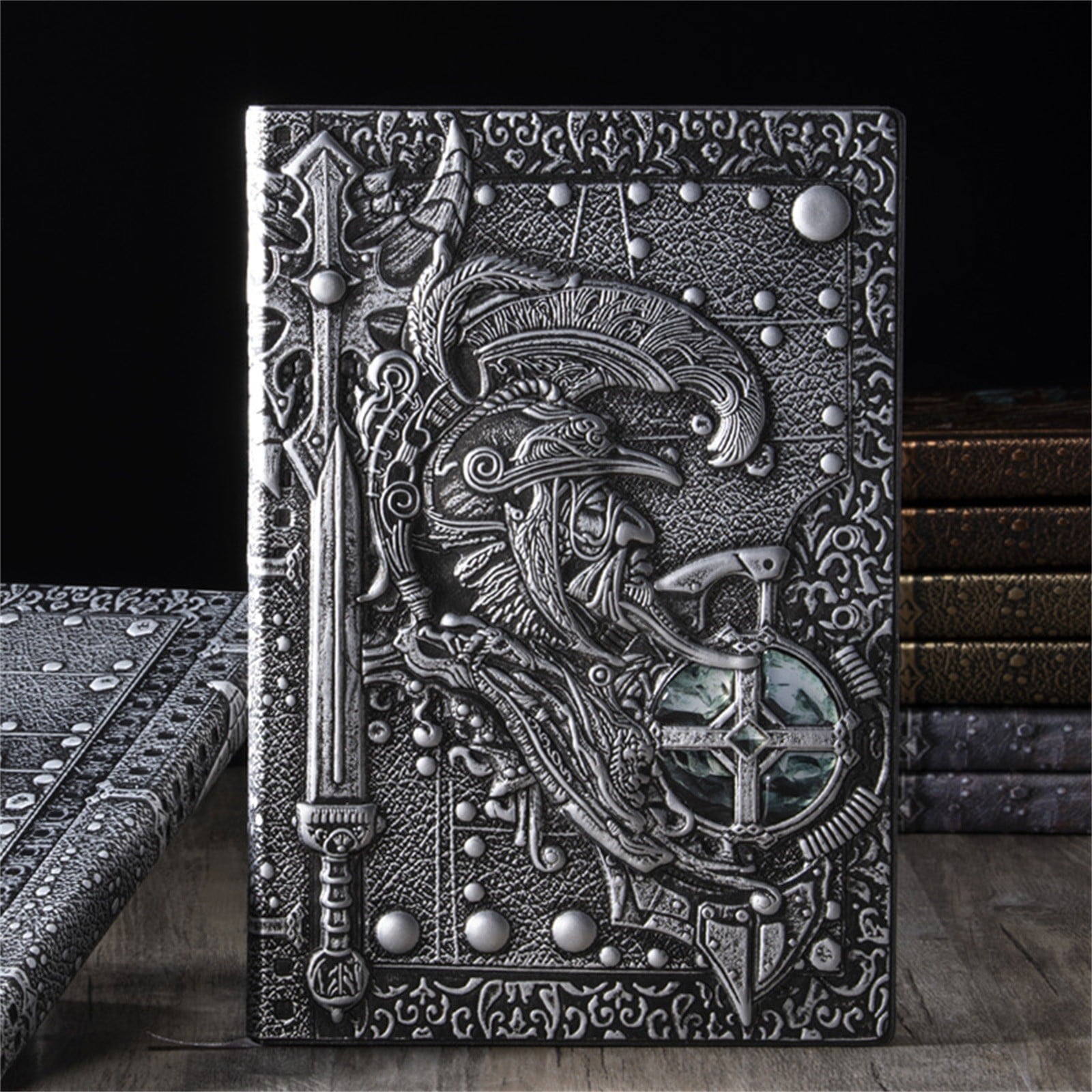GBAYXJ European General Retro Notebook Business Handbook PU Notepad ...