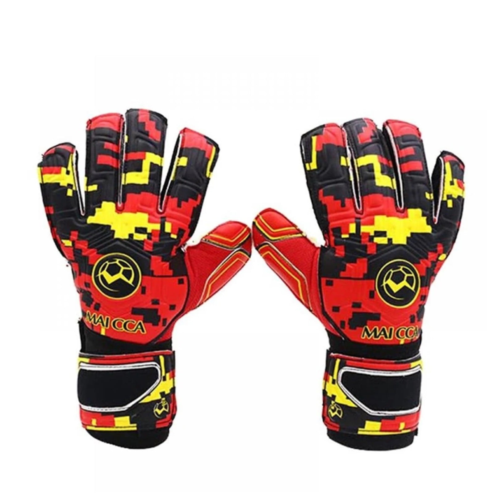 GBAYXJ Football Goalkeeper Latex Anti Slip Finger Guard Gloves (Adult ...