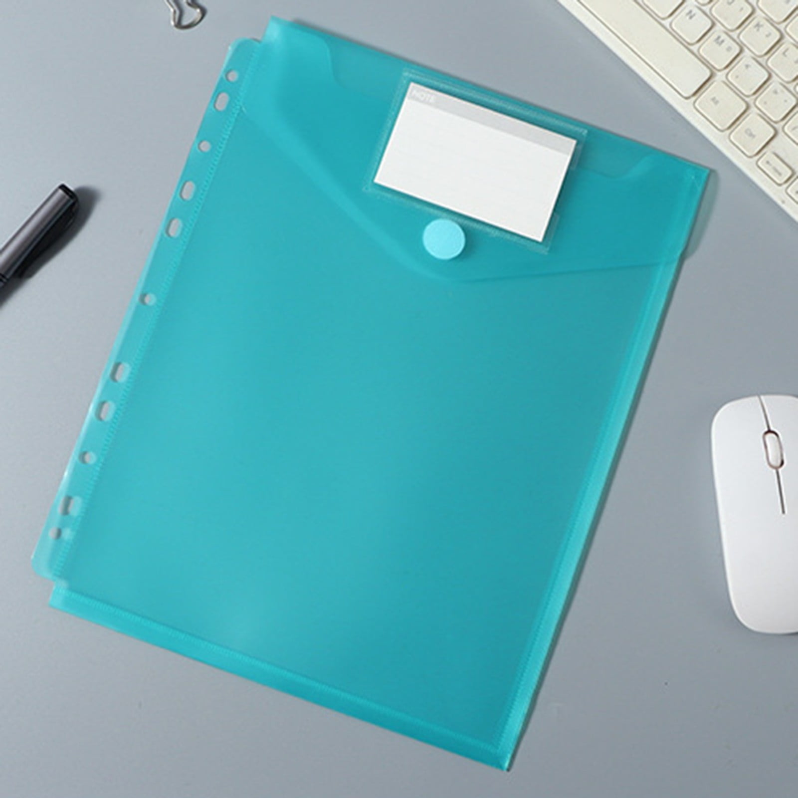 GBAYXJ^Green| Plastic Folders With Button Close And Removable Mark ...