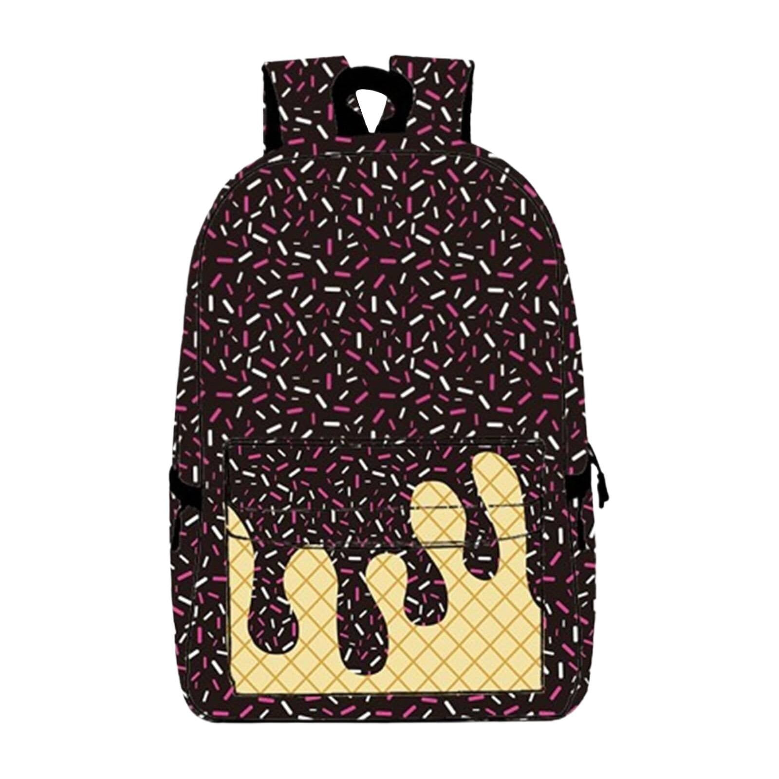 GBAYXJ Ice Drip Backpack Shoulder Bag With Side Pockets Cute Large ...