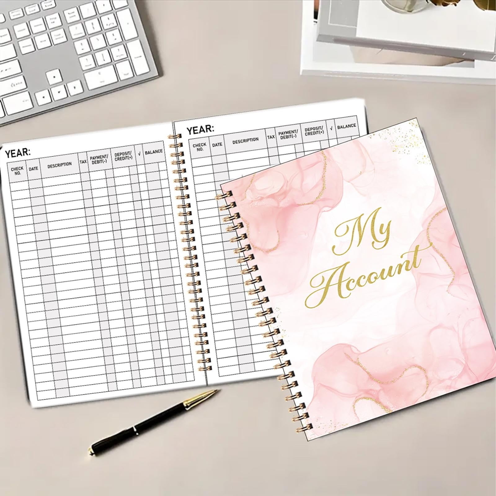 GBAYXJ Income Expense Tracker Book Combined Bank Register And Checkbook ...
