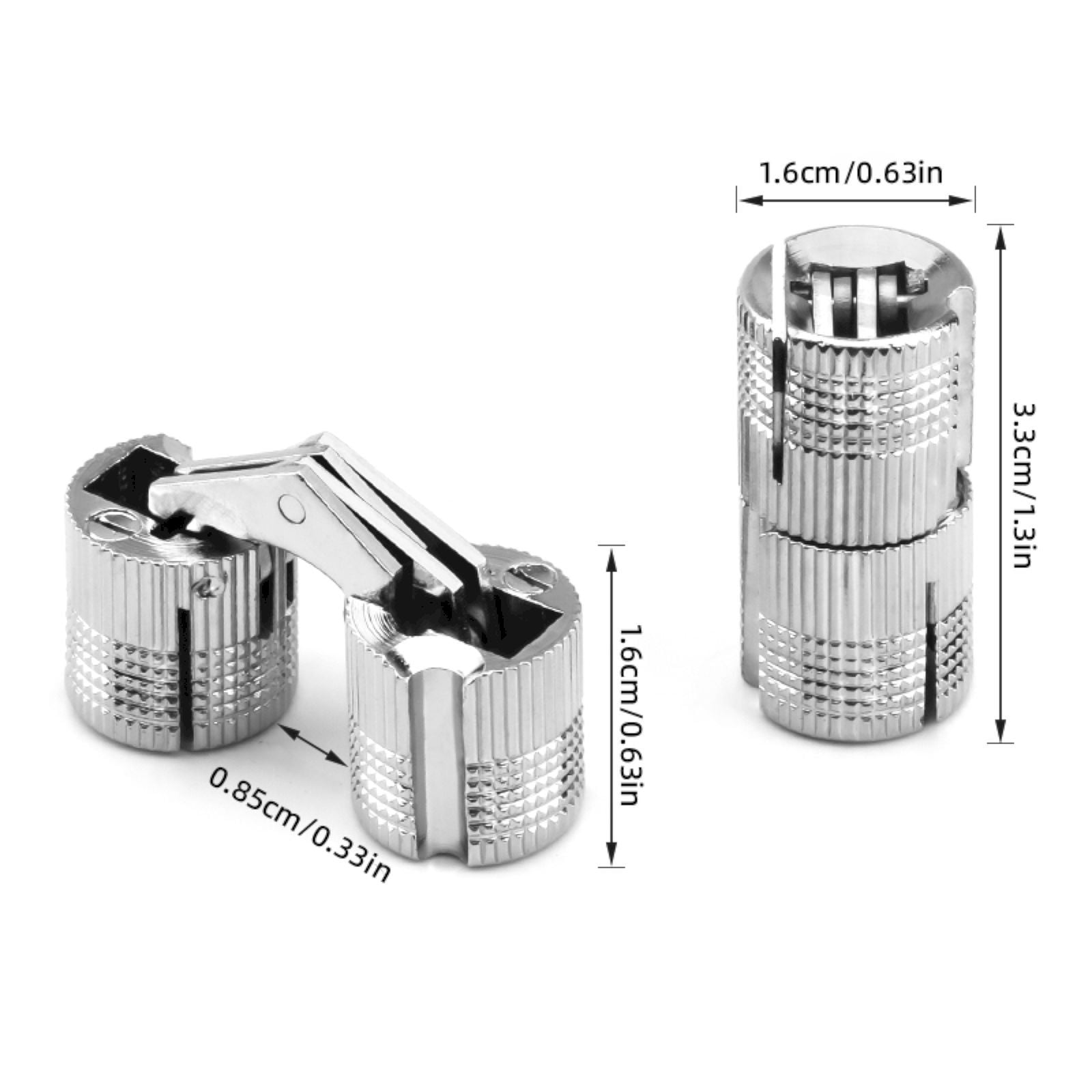 GBAYXJ One Way Copper Concealed Hinge 8 16mm Brass Barrel Hinges ...