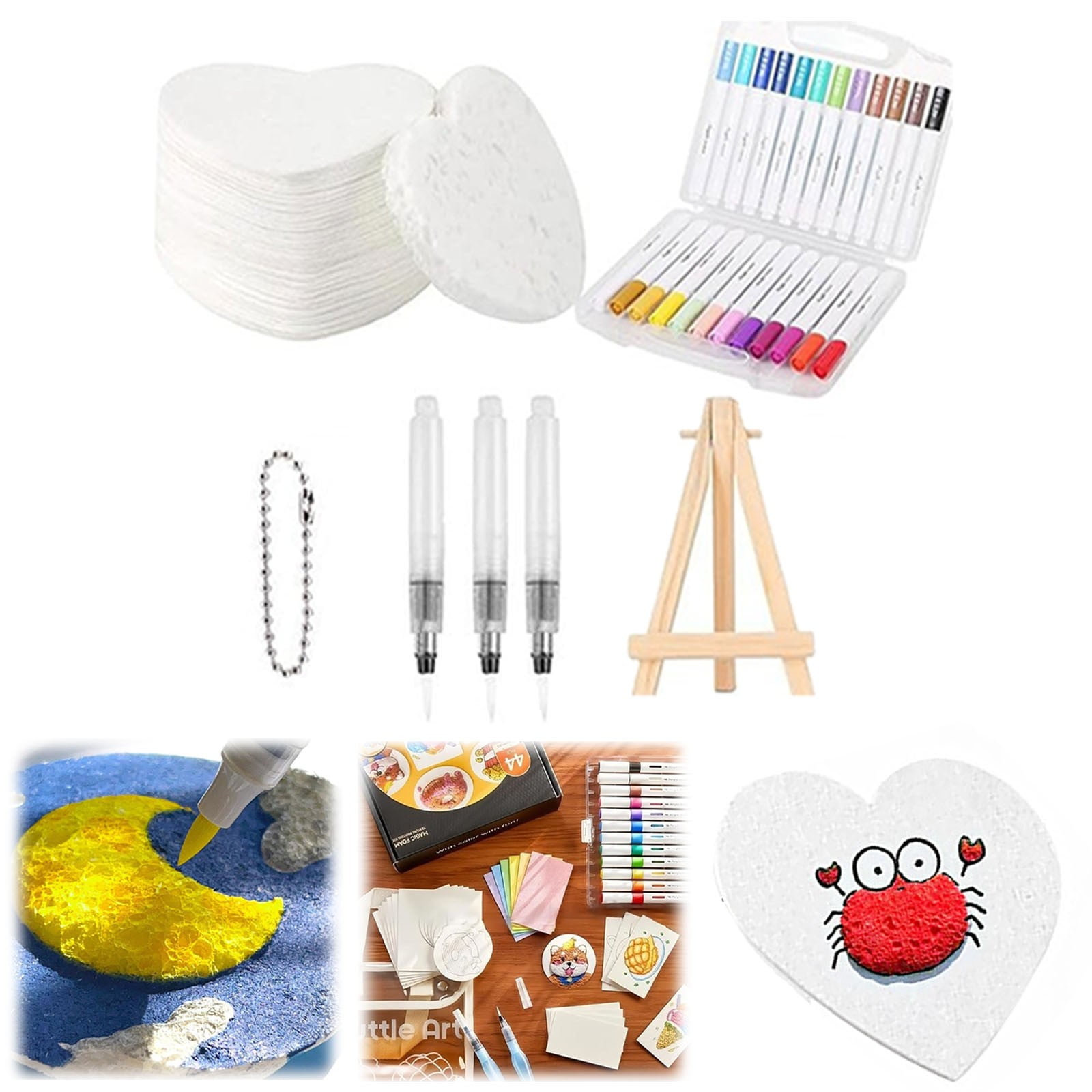 GBAYXJ Puffy Paint 3D Drawing Canvas Sponge Puffy Drawing Texture ...