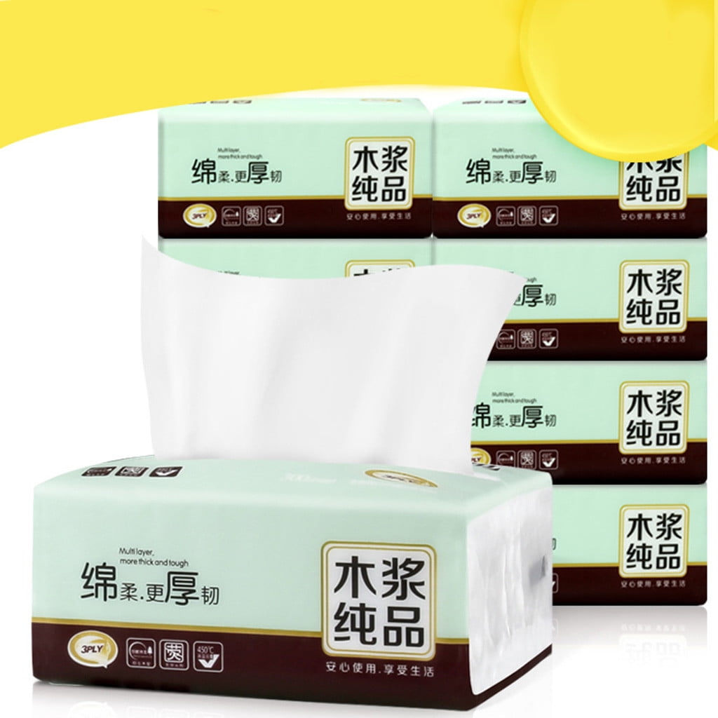 GBAYXJ Pumping Paper Household Cleaning Napkin Tissue 8 Packs Toilet ...
