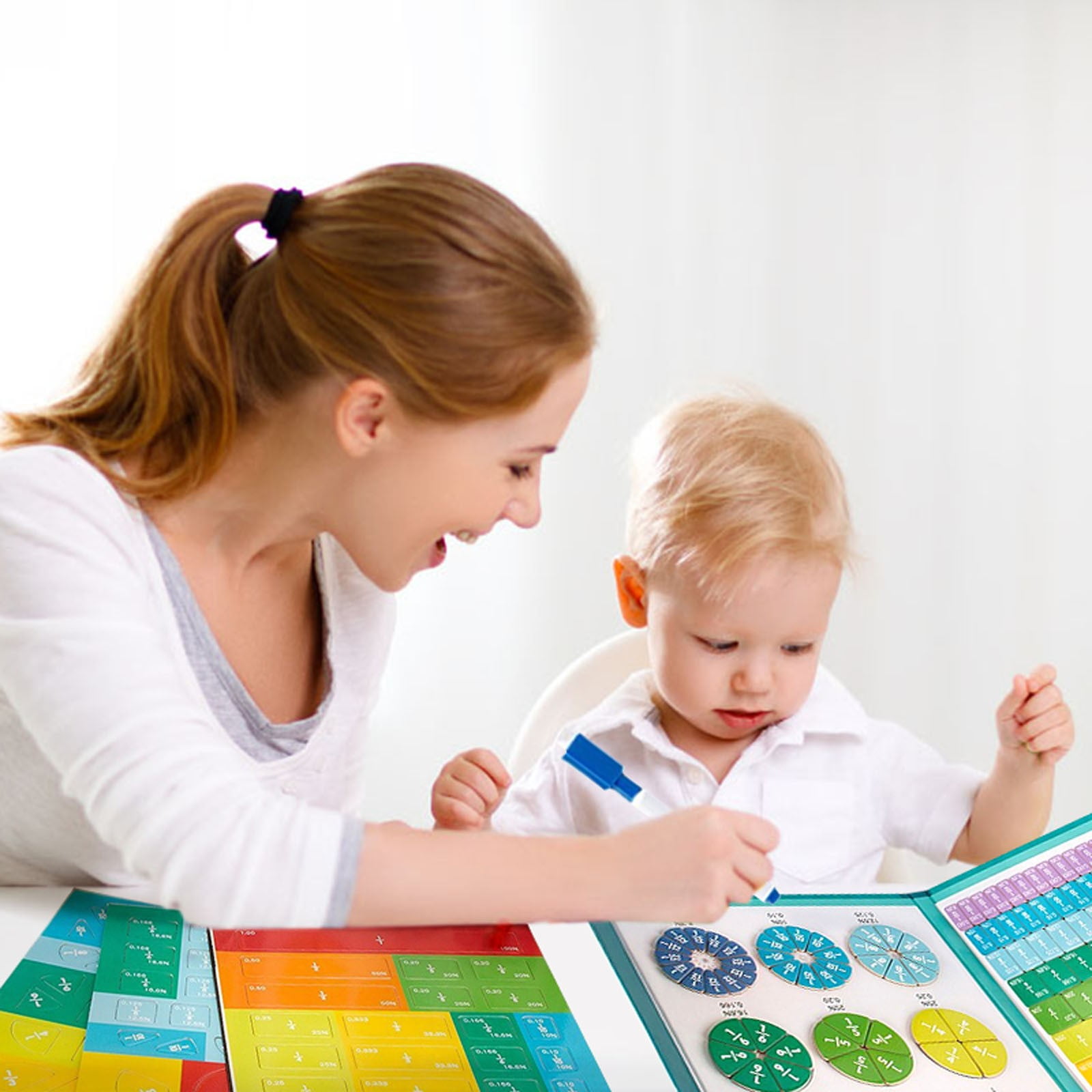 GBAYXJ Score Disk Demonstrator Originbuys Fraction Educational Puzzle ...