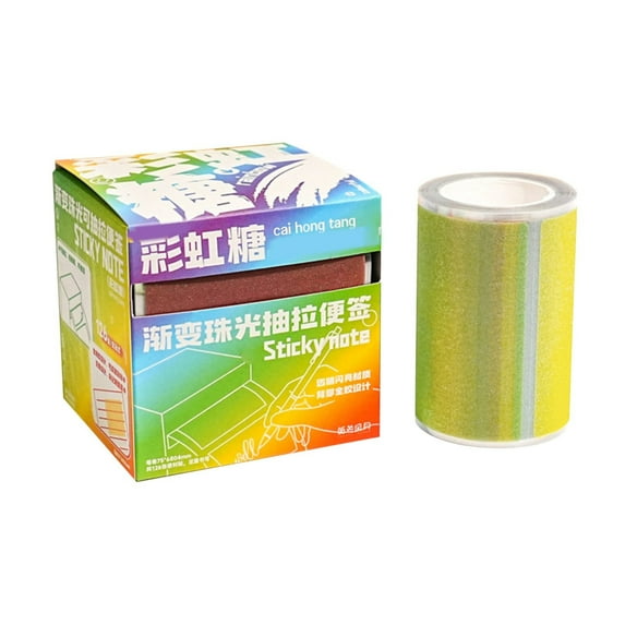 GBAYXJ Sticky Notes Set Transparent Full Adhesive Memo Pad For Books ...