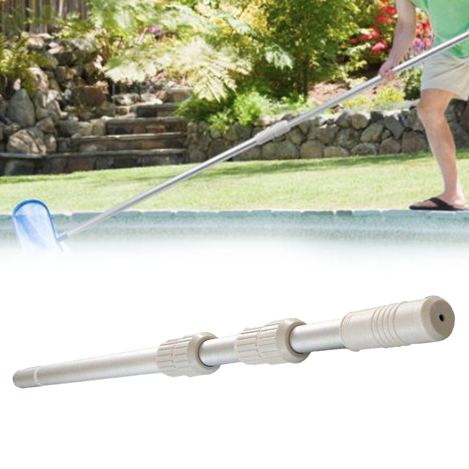 GBAYXJ Telescoping Aluminum Pole Multi Purpose Telescopic Pole Swimming ...