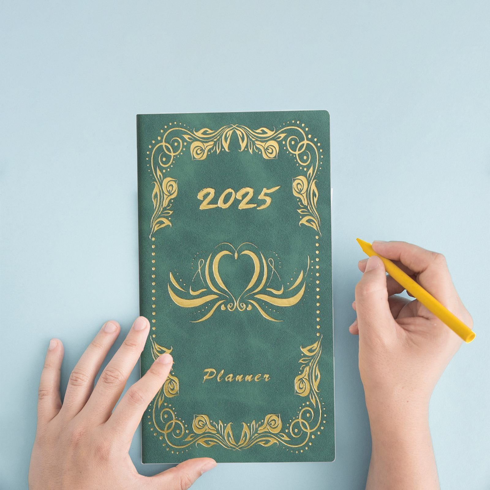 GBAYXJ Tofficu 2025 Planner English Schedule Book Pocket Book Daily ...