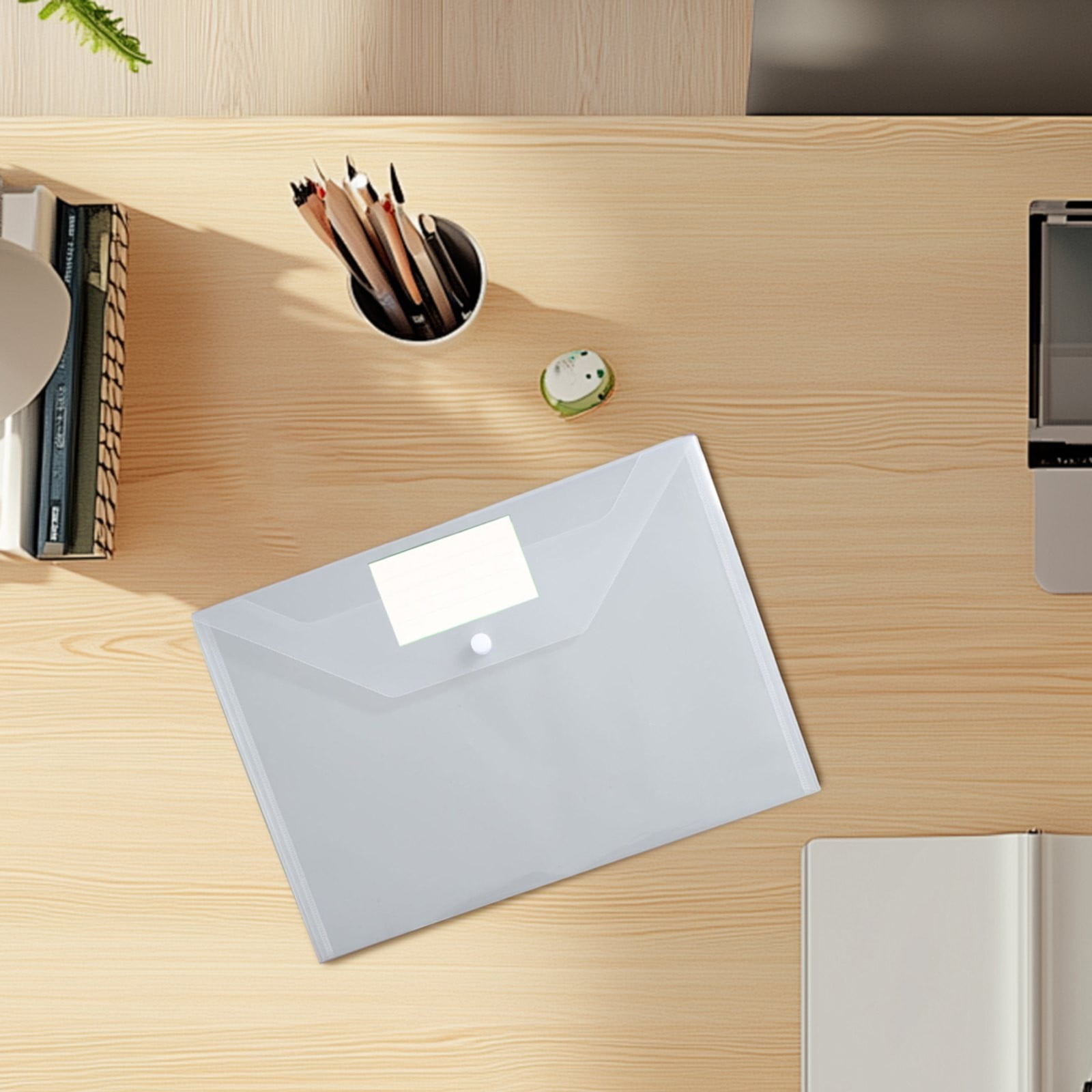 GBAYXJ Transparent File Folders Plastic Envelopes Polyethylene ...