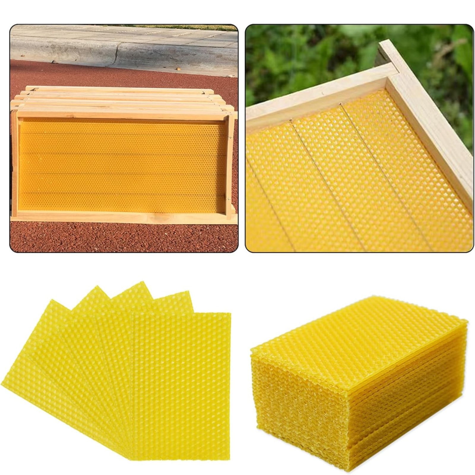 GBAYXJ Twenty Piece Natural Beeswax Sheets For Beekeeping Wax ...