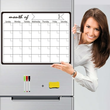 Jierger Whiteboard Calendars for Refrigerator Family Notepad Daily ...