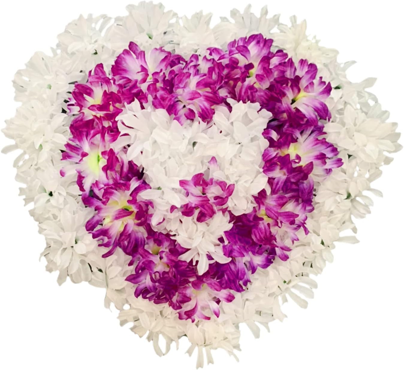 GBB-Artificial Funeral Wreath 19inch Silk Chrysanthemum Lily Grave ...