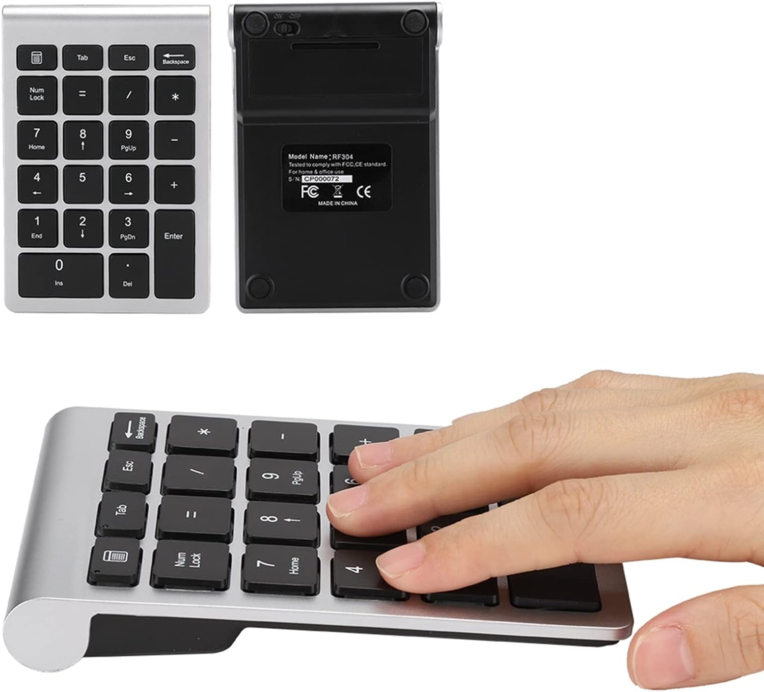 GBB-Numeric Keypad,22 Keys Numeric Keypad USB 2.4G Wireless Mini ...