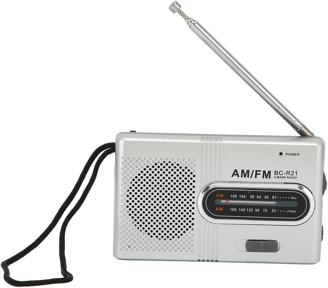 GBB-Portable AM FM Radio, Battery Operated 5W Speaker Lasting Portable Pocket Transistor Radio ...