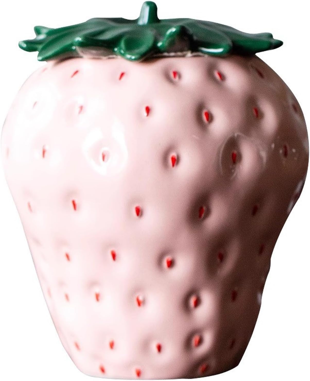 GBB-Strawberry Shaped Jar with Lid, Strawberry Shaped Canister, Ceramic ...
