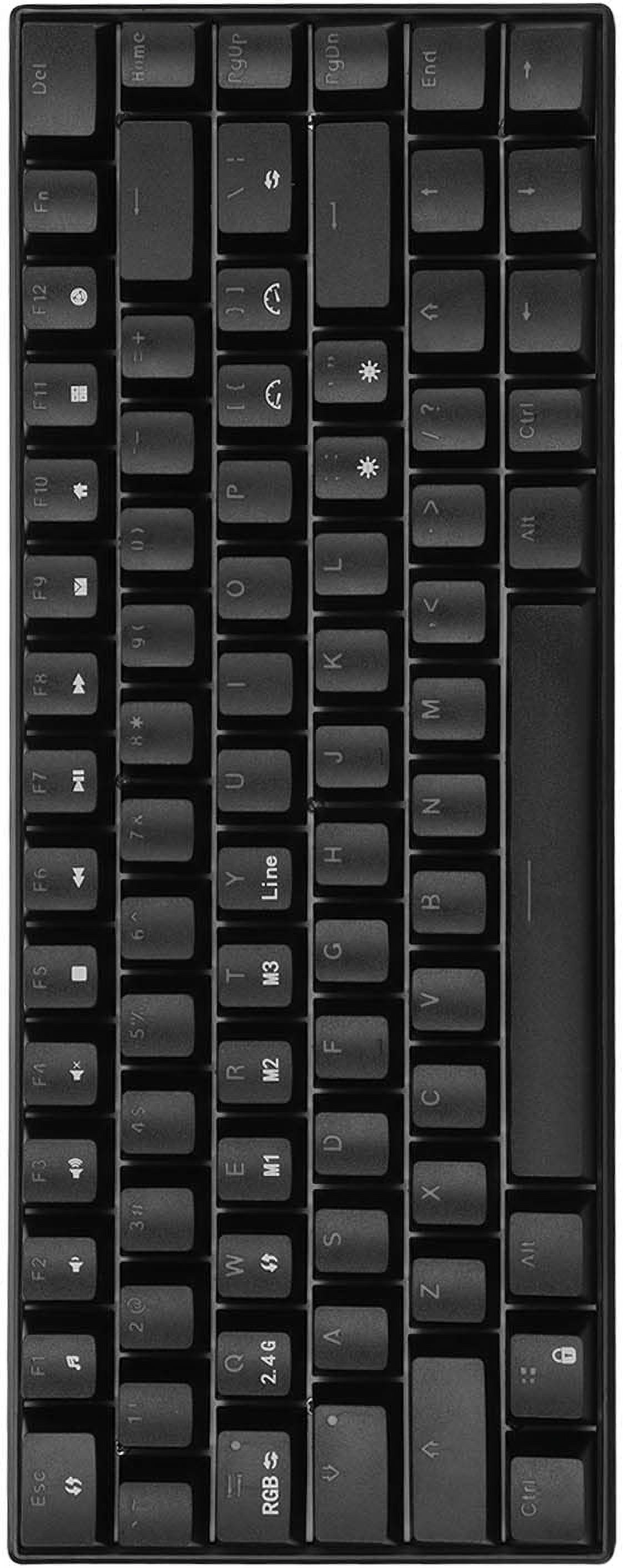 GBB-Wireless RGB Mechanical Keyboard, 2.4G Wired 3-Mode 82 Keys Compact ...