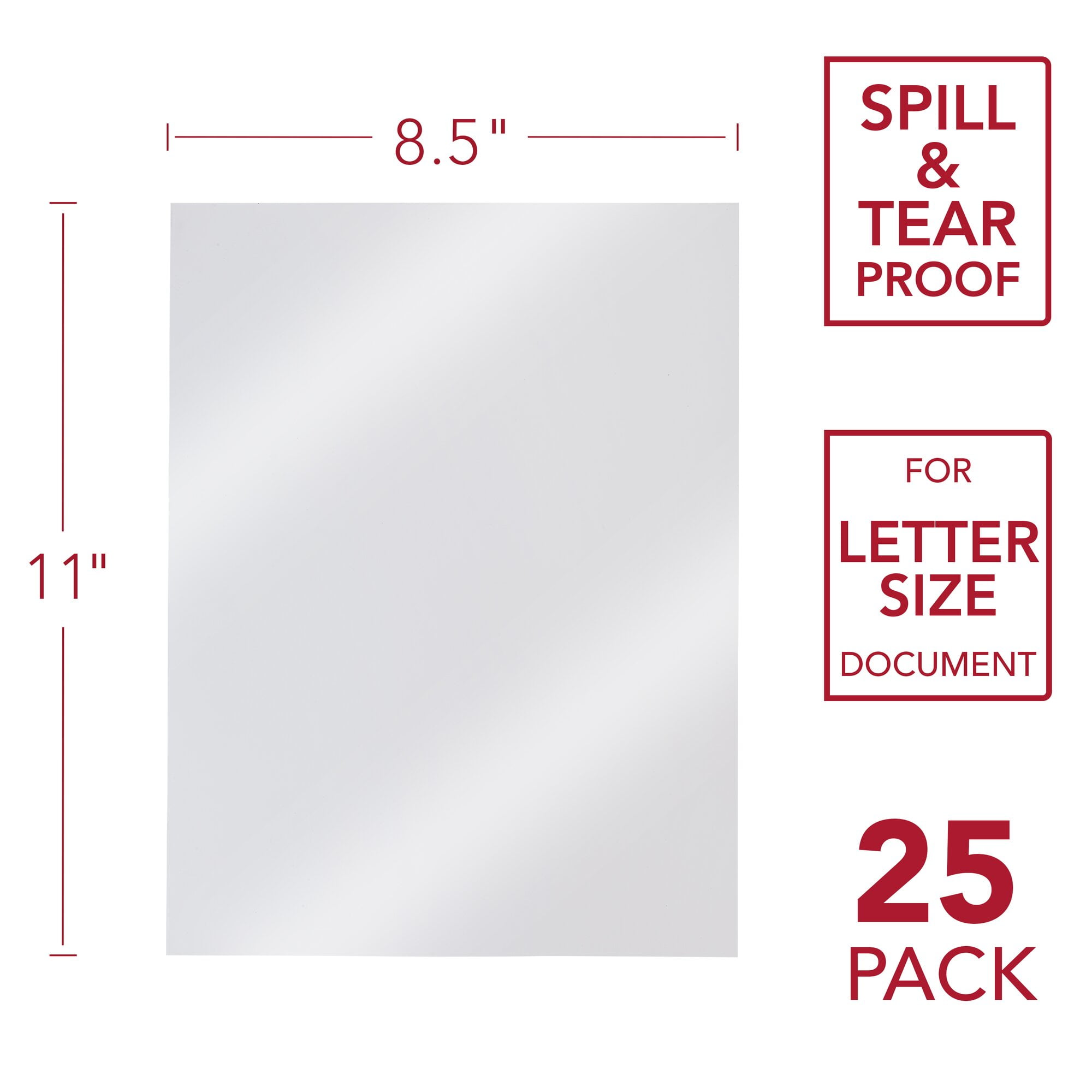 Design View 11 in. x 8.5 in. Plastic Poly Presentation Covers for ...