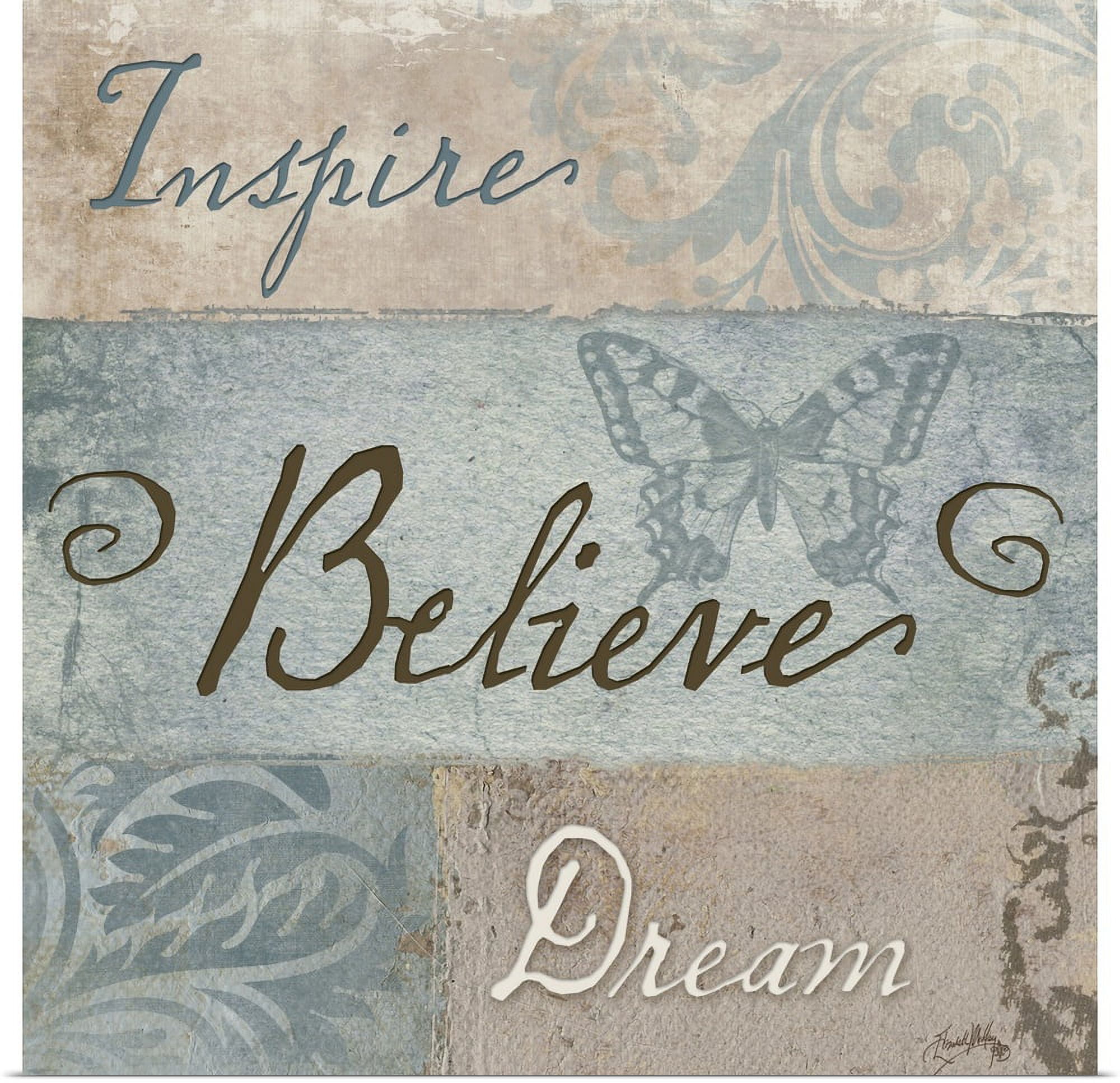 GBC | "Inspiration I" Art Print - 30x30 - Walmart.com