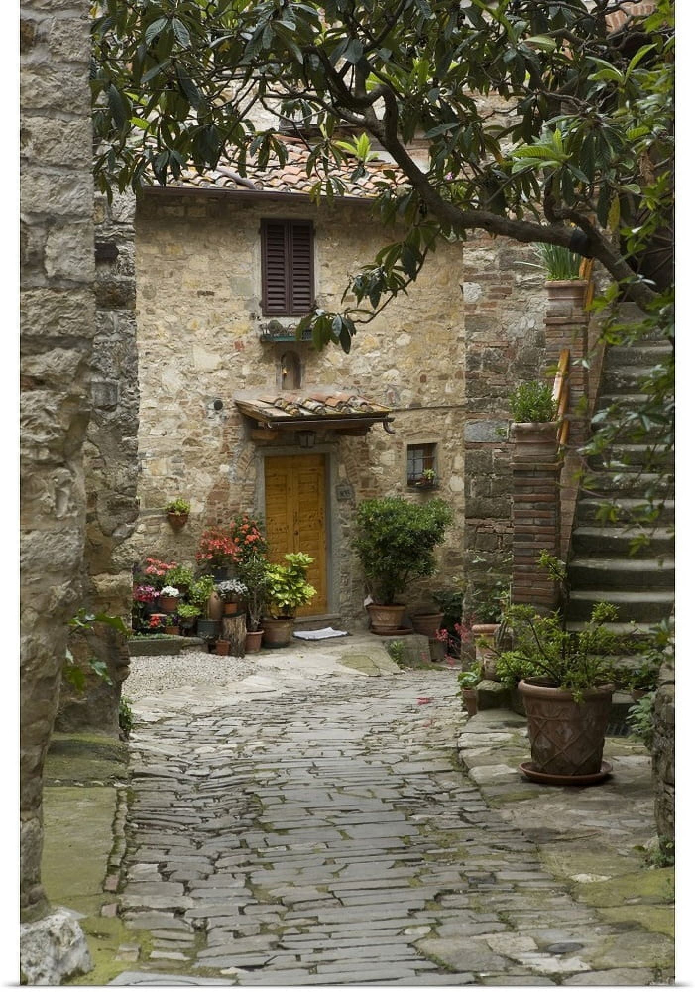 GBC | "Italy, Tuscany. Quaint village lane in Montefiorale" Art Print ...