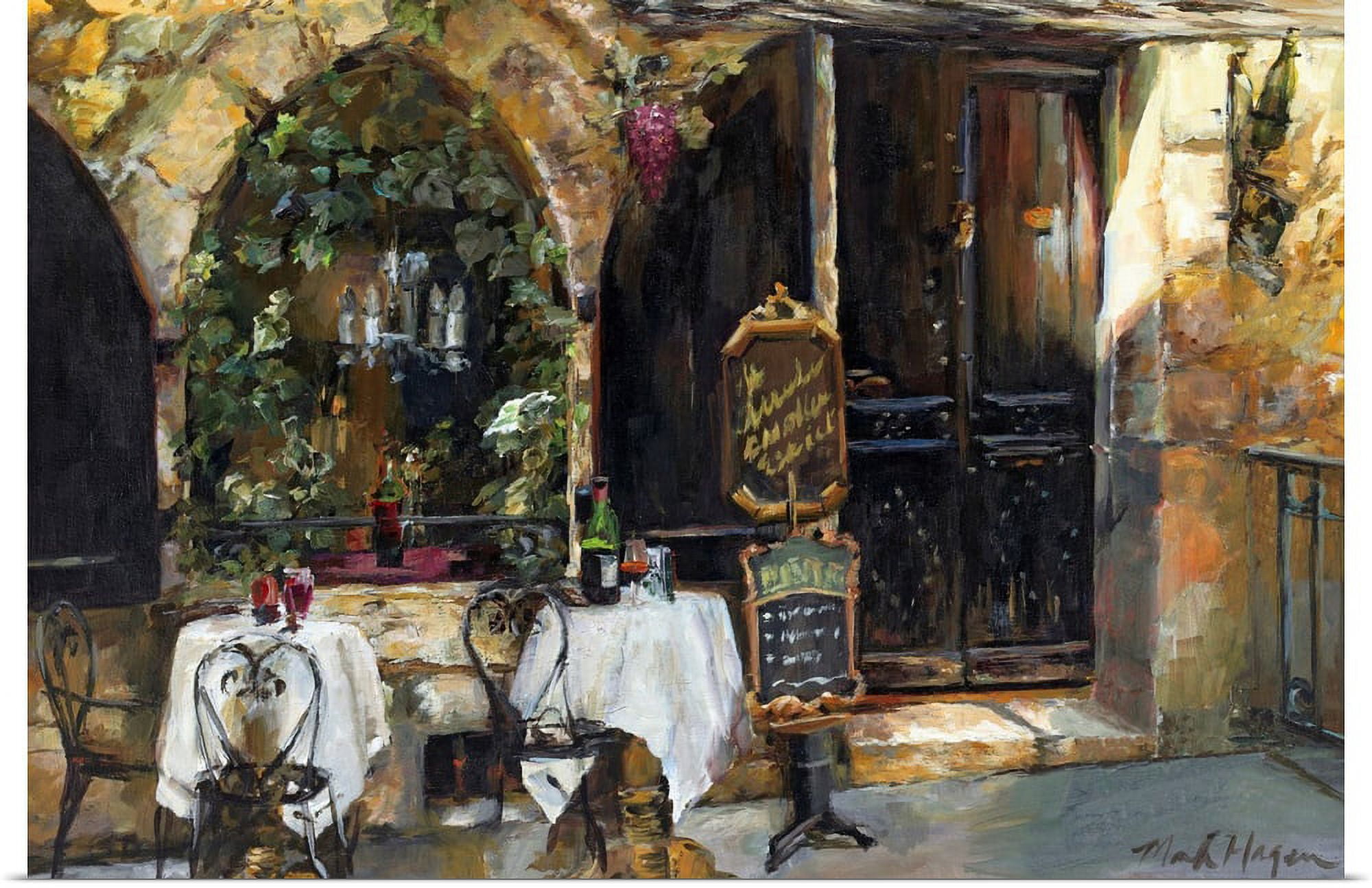 GBC | "Meeting at the Cafe" Art Print - 48x32 - Walmart.com