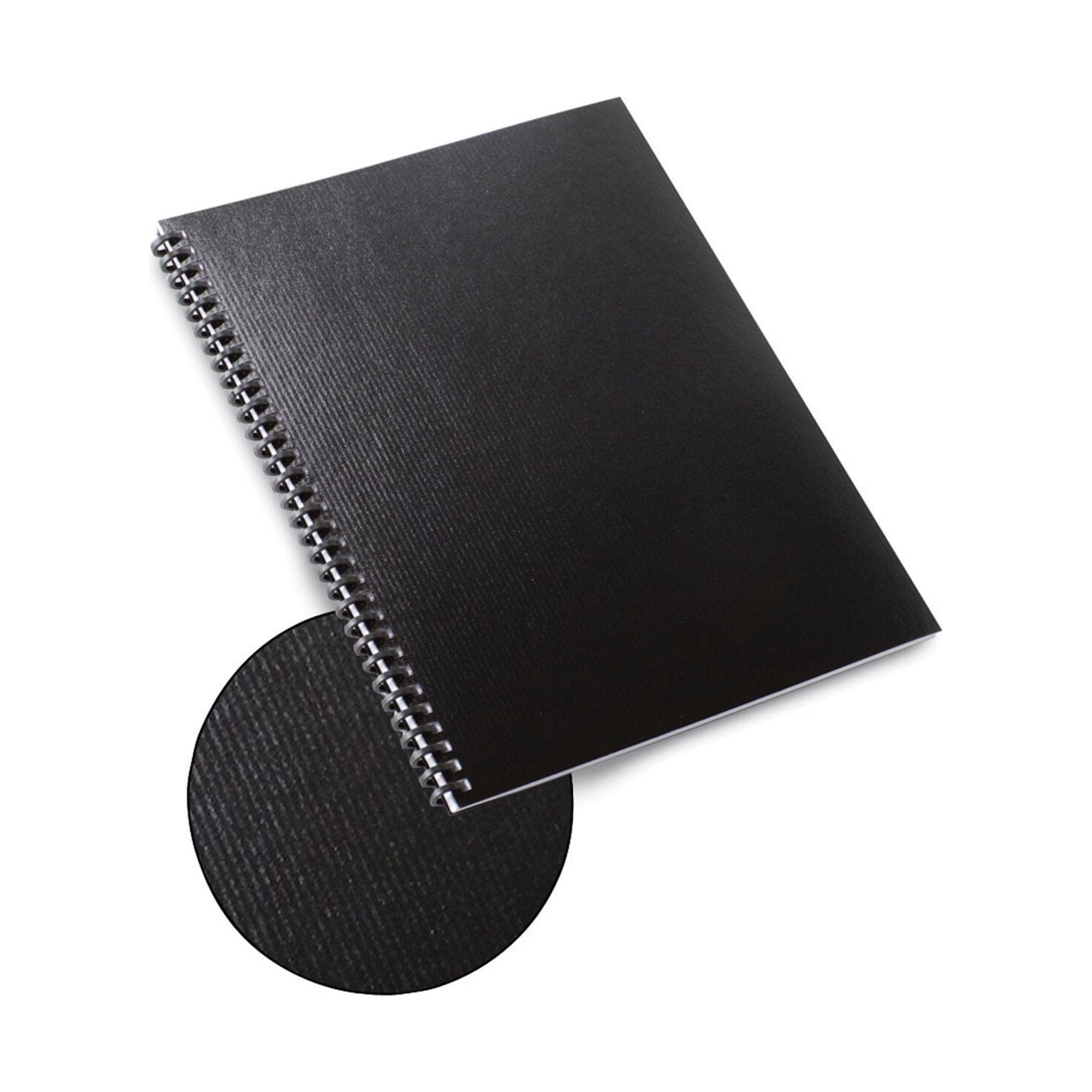 GBC Regency Herringbone Binding Presentation Covers, Unpunched, Black ...