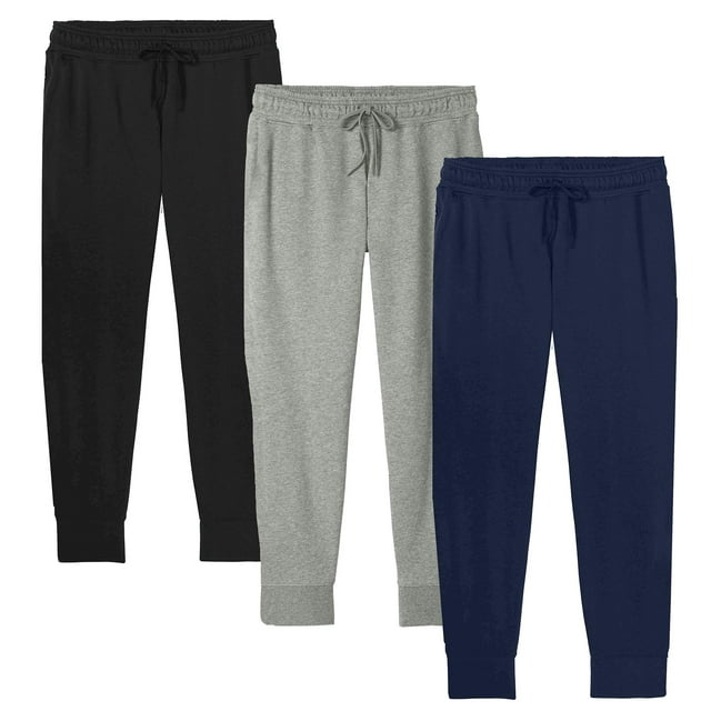 GBH Boy's Slim-Fit Fleece Jogger Sweatpants (S-XL)(3-Pack) - Shop Black ...