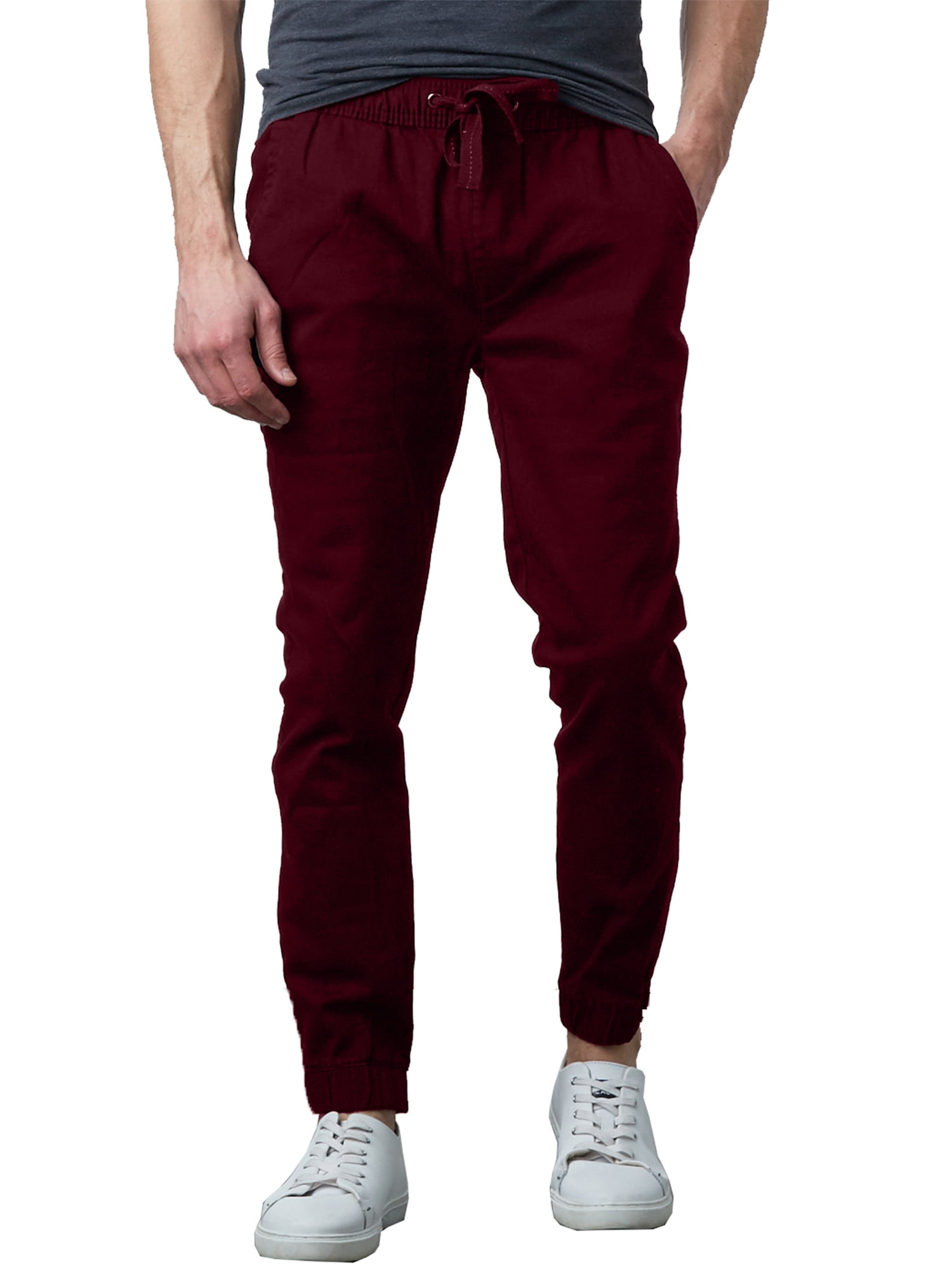 GBH Men's Joggers Chino Pants Stretch Twill Slim Fit, Sizes S-XL ...