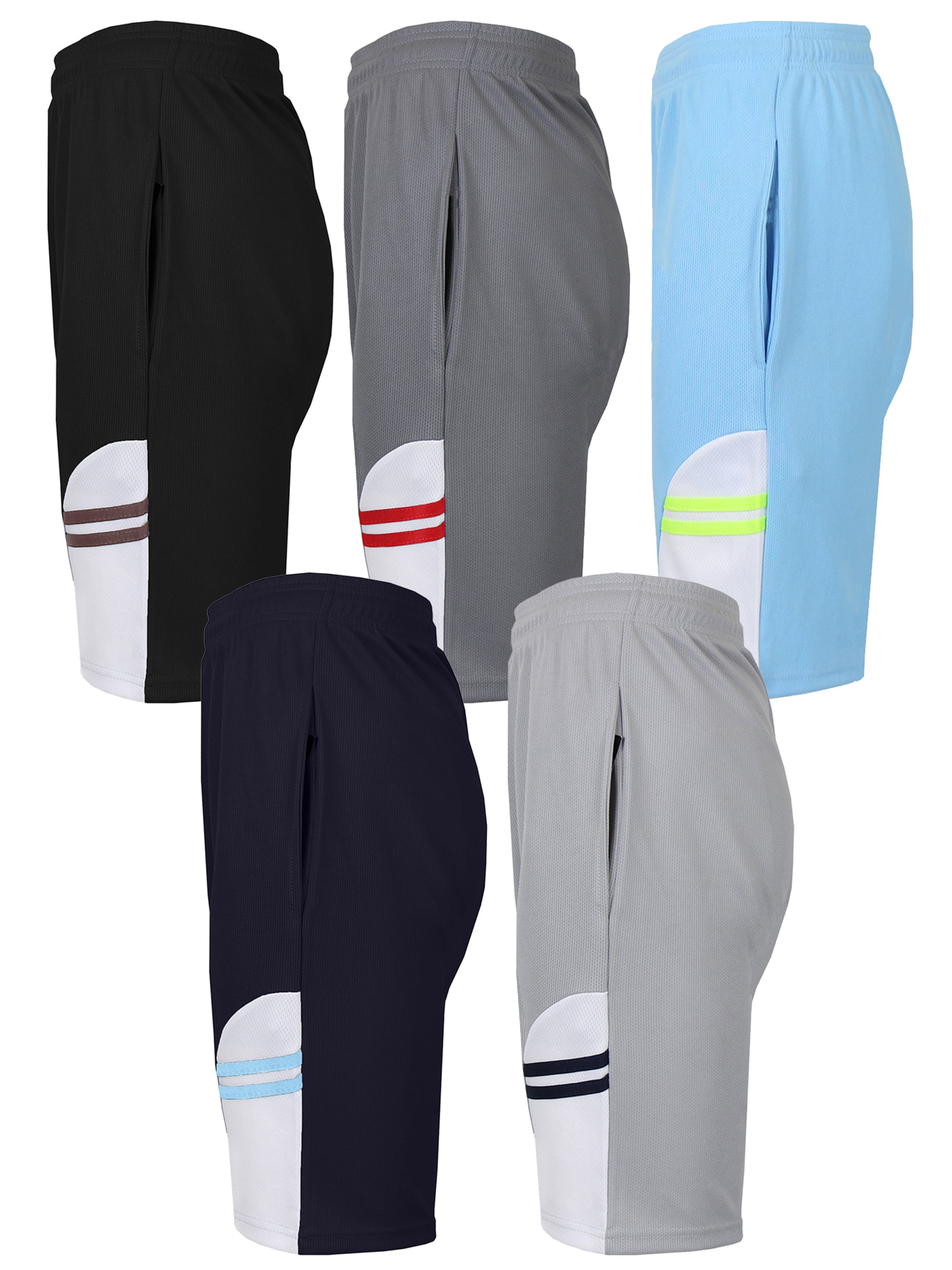 GBH Men's Active Mesh Shorts, Moisture Wicking, Modern Fit with Side ...