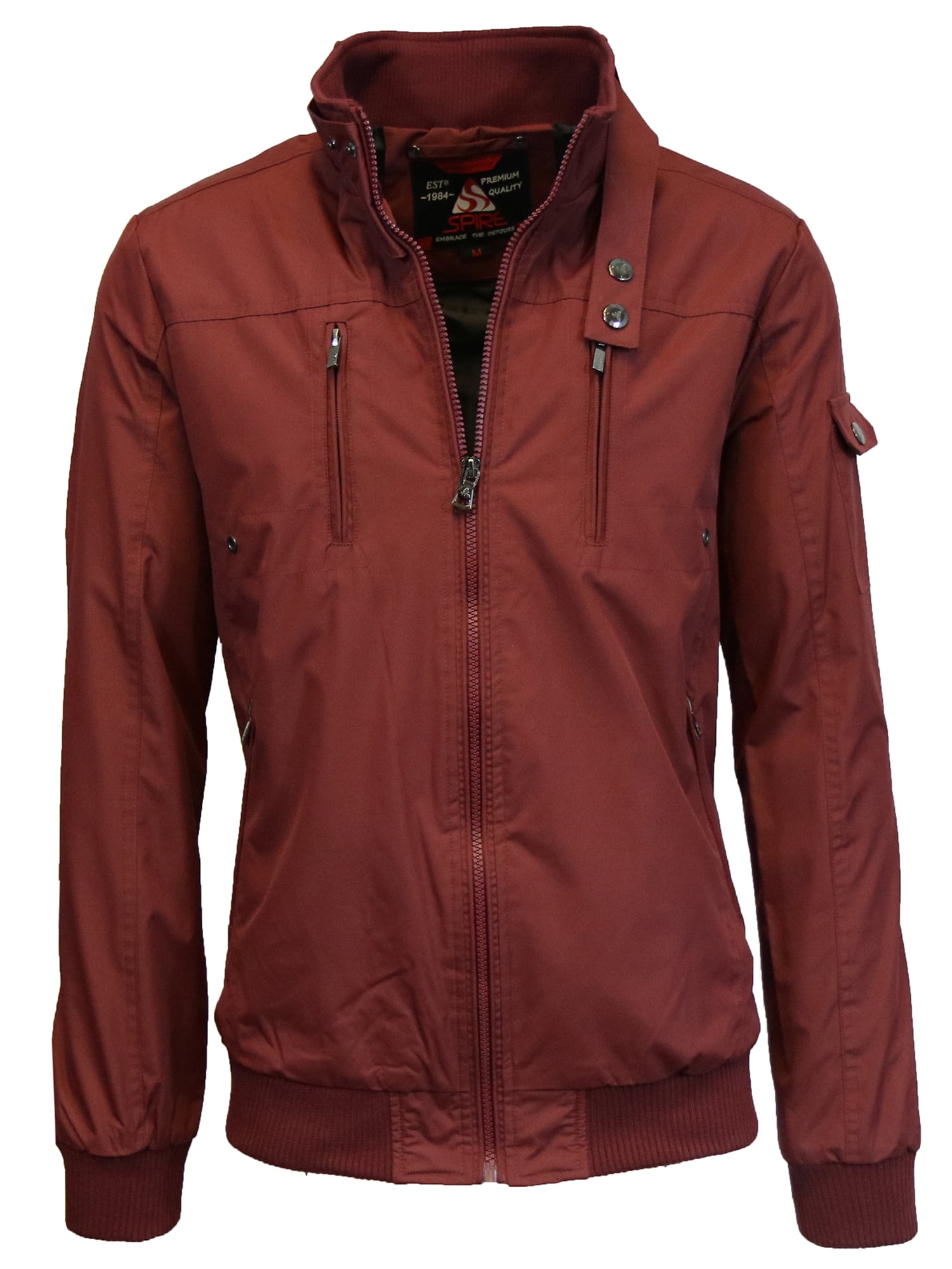 GBH Mens Lightweight Flight Moto Bomber Jackets - Walmart.com