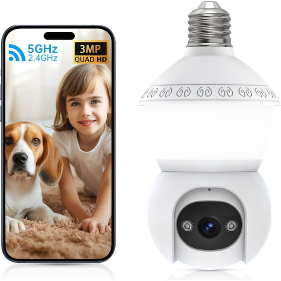 Geeni Sentry Wired Smart Floodlight Camera, 2100 Lumens, 1080p HD ...