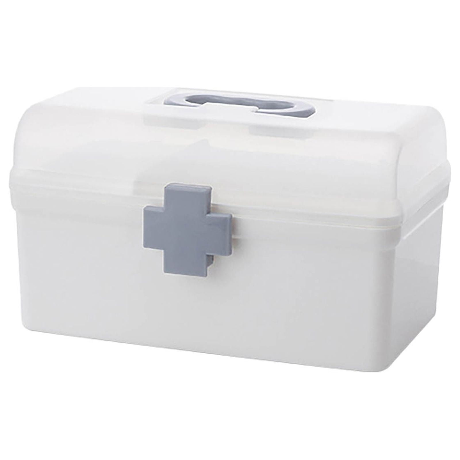 GBJHJIA Plastic First Aid Storage Box Container Bin with Removable Tray ...