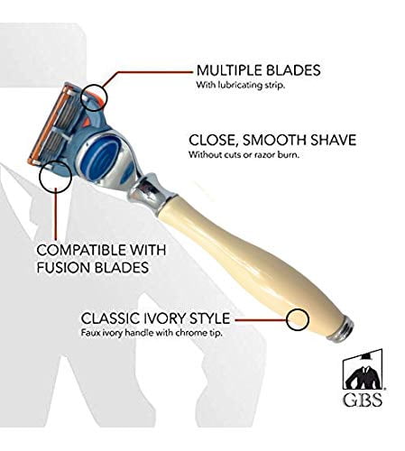 GBS 5 Blade Shaving Razor (Ivory) - Walmart.com