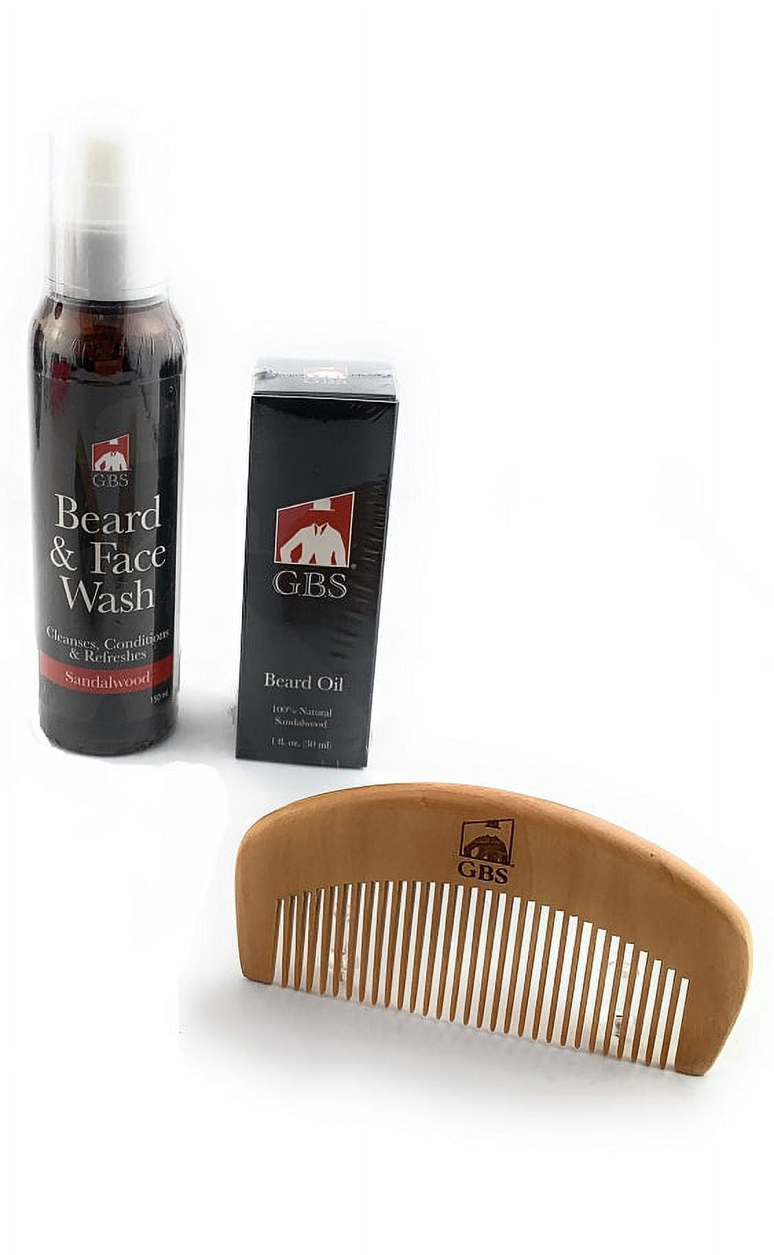 GBS Beard Growth Kit For Men, Sandalwood Oil, Perfect Beard Styling ...